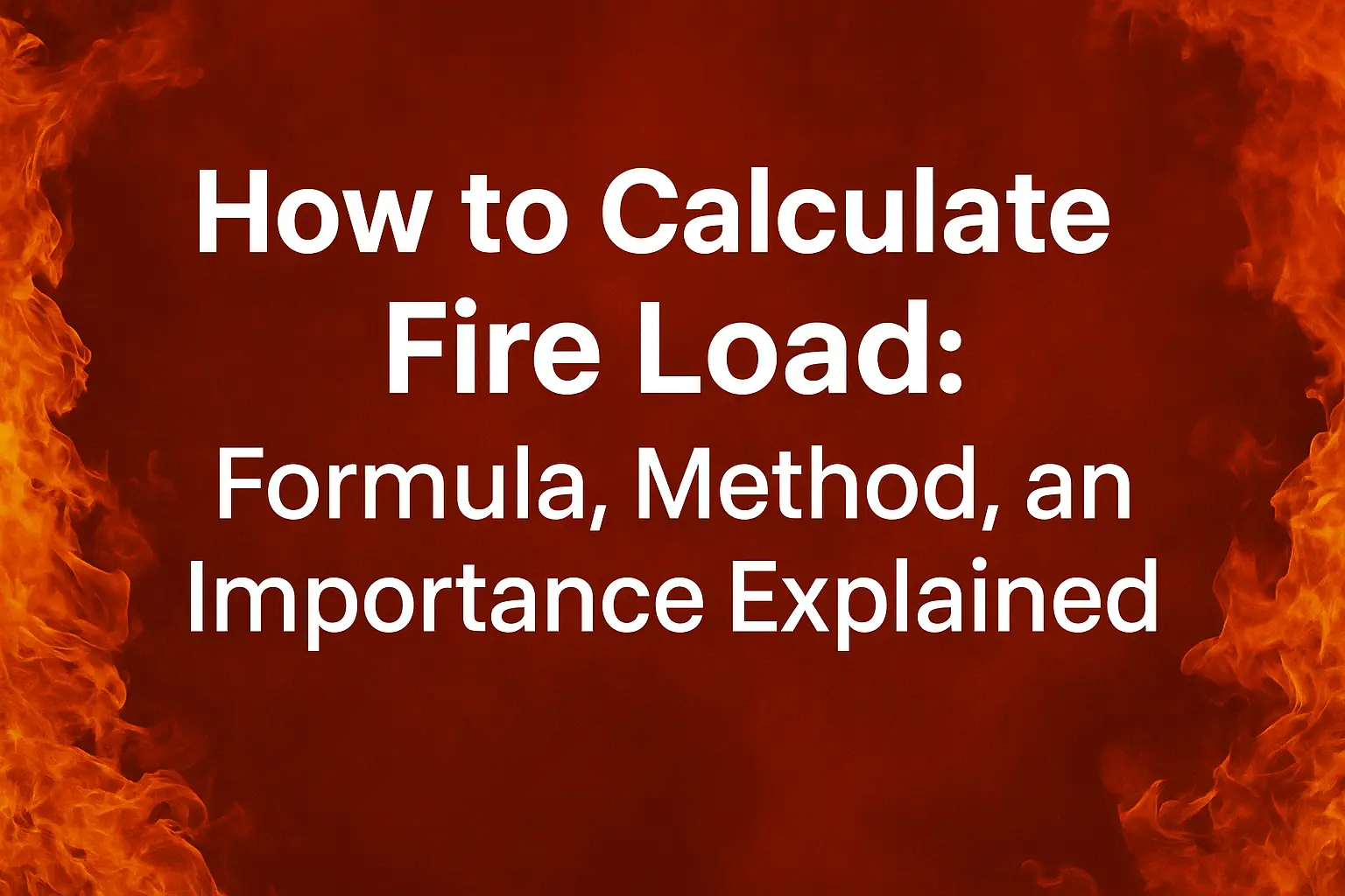 How to Calculate Fire Load: Formula, Method, and Importance Explained ...